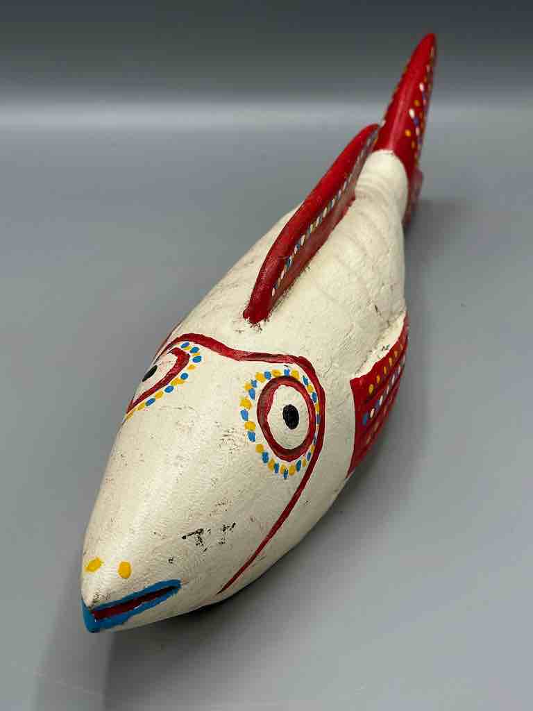 Bozo Cream Fish Puppet Sculpture | 16" — Niger Bend