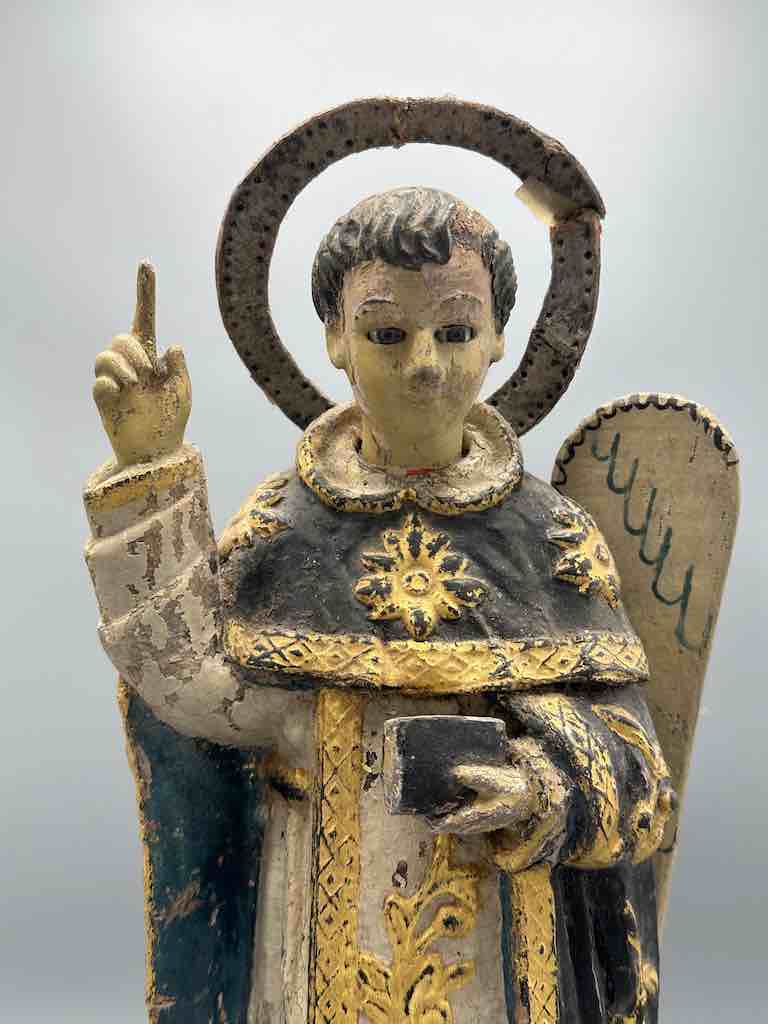 Antique Vietnamese Catholic Male Saint Figure Angel — Niger Bend