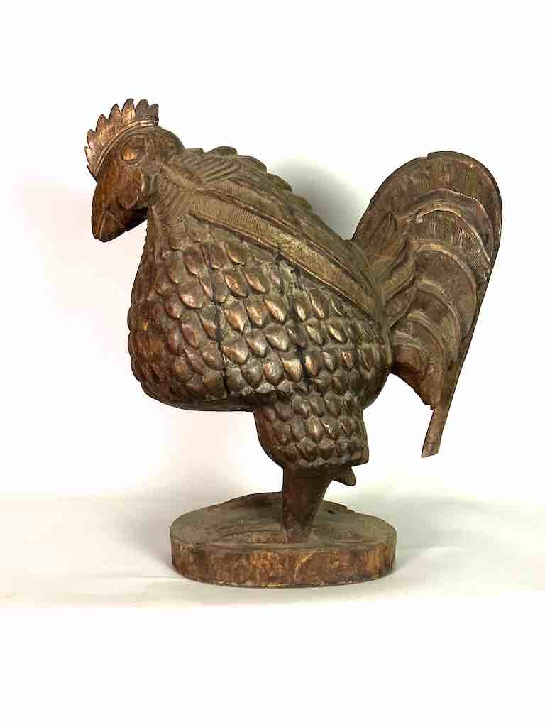 Large Wooden Chicken Figure | Ivory Coast, Africa — Niger Bend