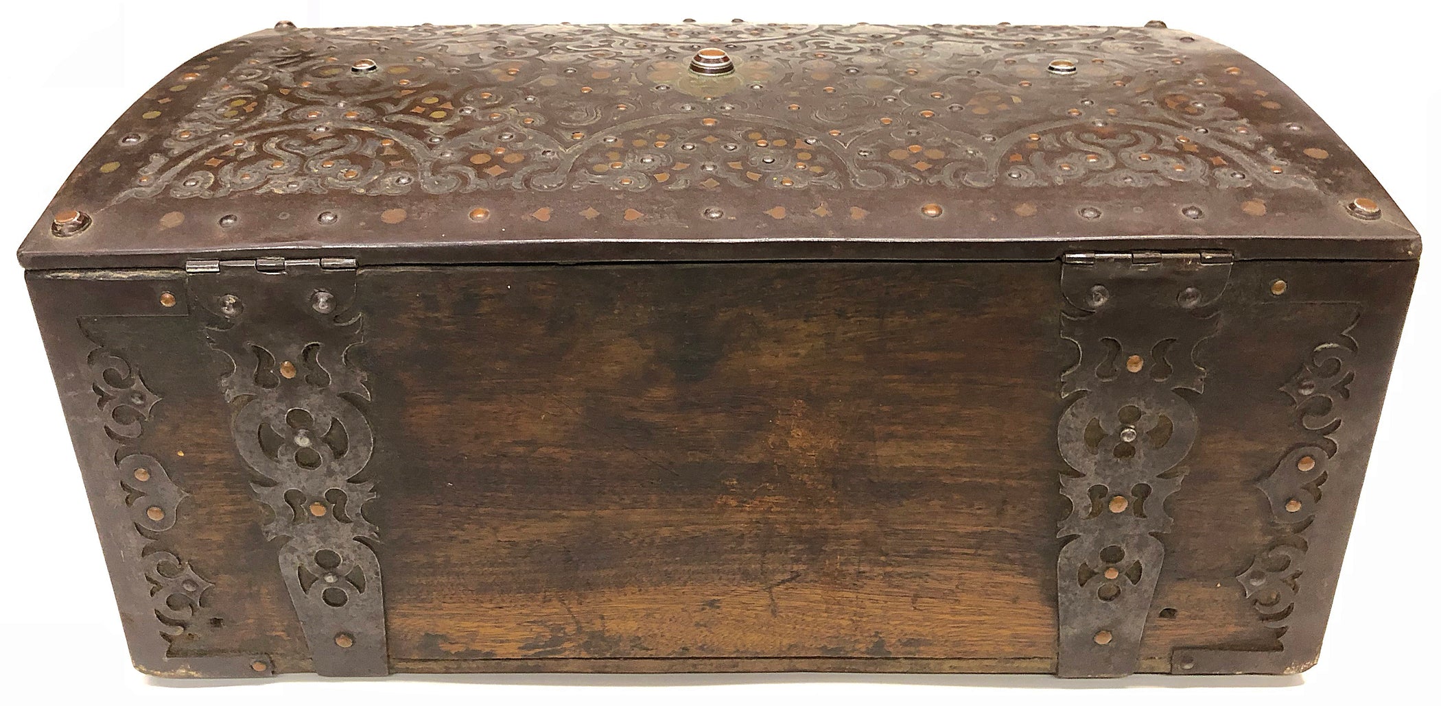 Antique Tuareg Mauritanian Travel Chest with Lock & Key — Niger Bend