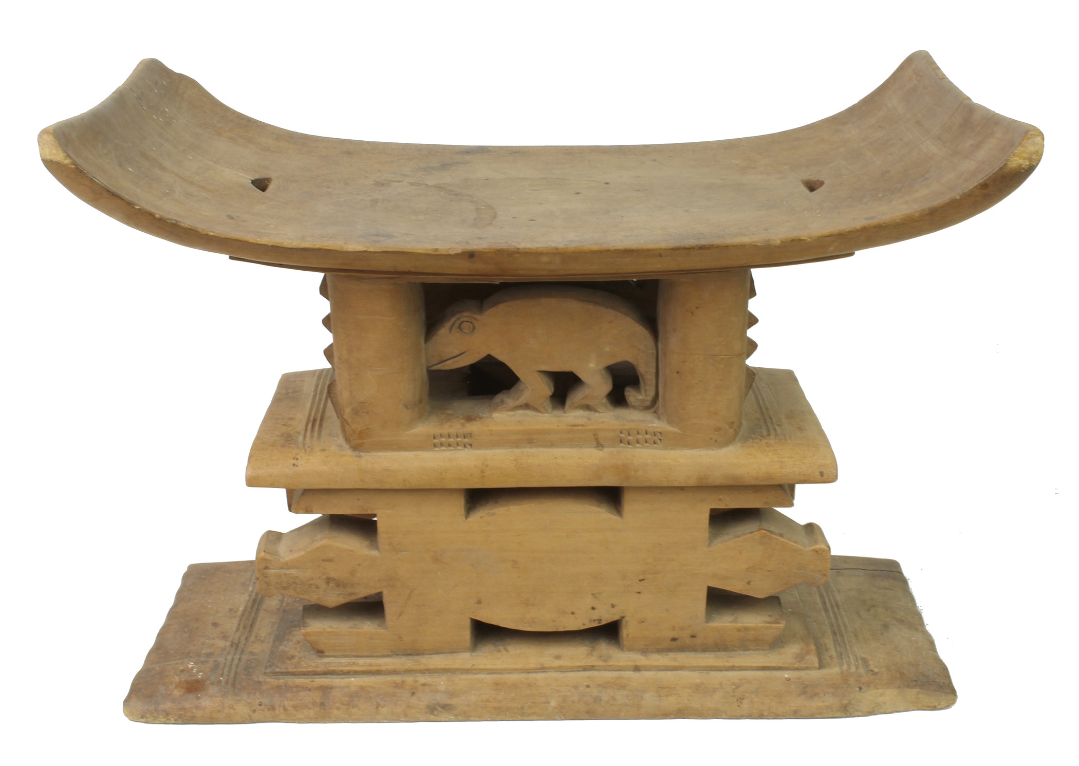 Asante Stool - Rare Design and Detail — Niger Bend