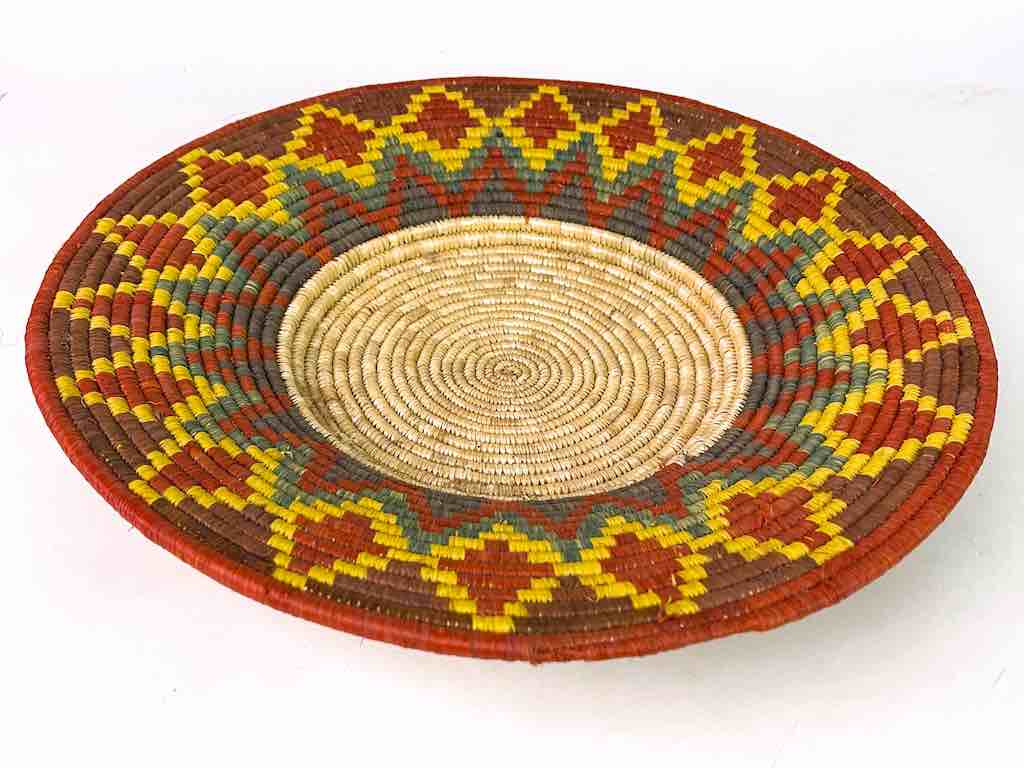 Finest Quality Handwoven Batoro Raffia Basket/Bowl | 13" — Niger Bend