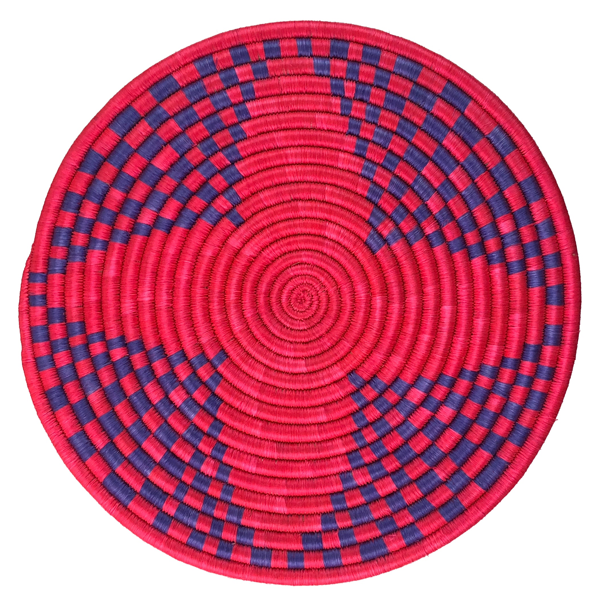 Medium Flat Handwoven Sisal Grass Decor Hot Plate | 12" — Niger Bend
