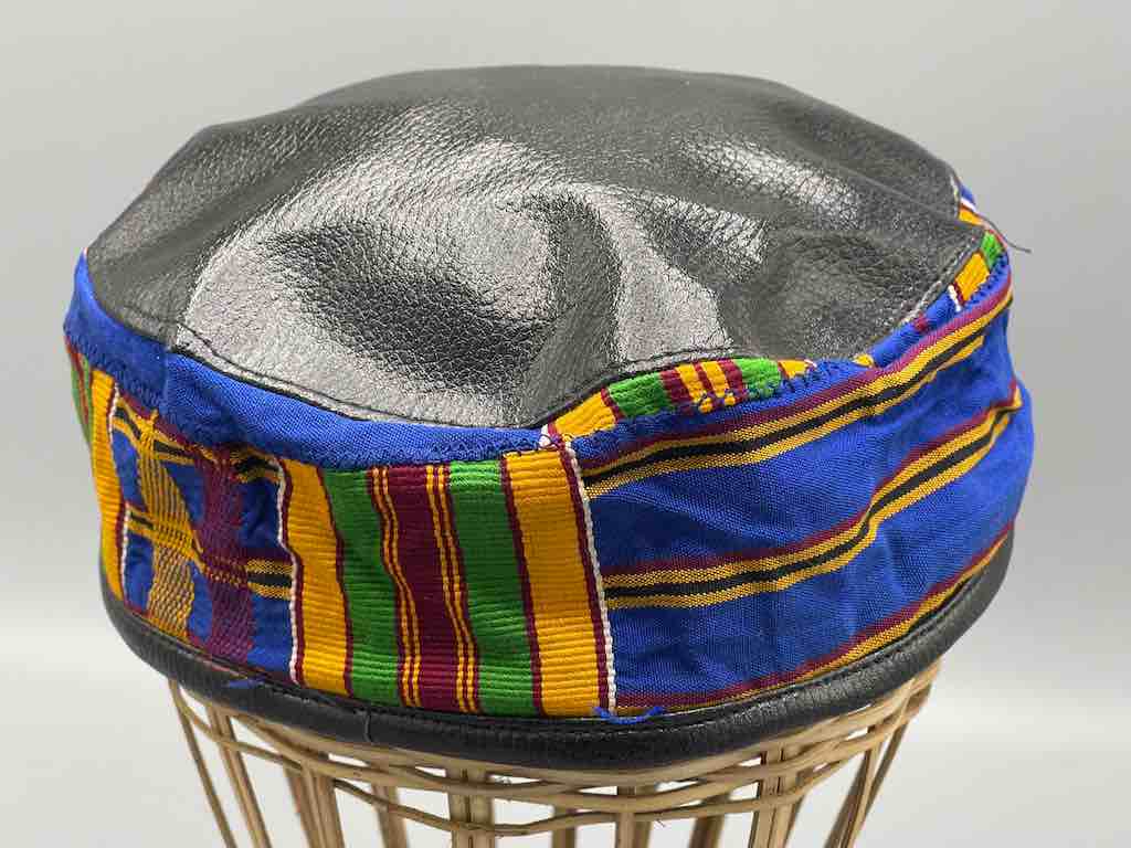 Large Size Genuine Ashanti Kente Cloth African Kufi Men's Hat | 23 7/1 ...