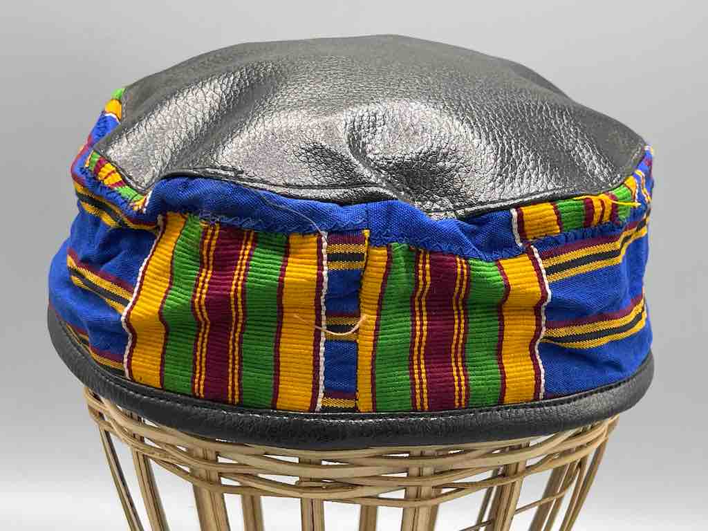 Large Size Genuine Ashanti Kente Cloth African Kufi Men's Hat | 23 7/1 ...