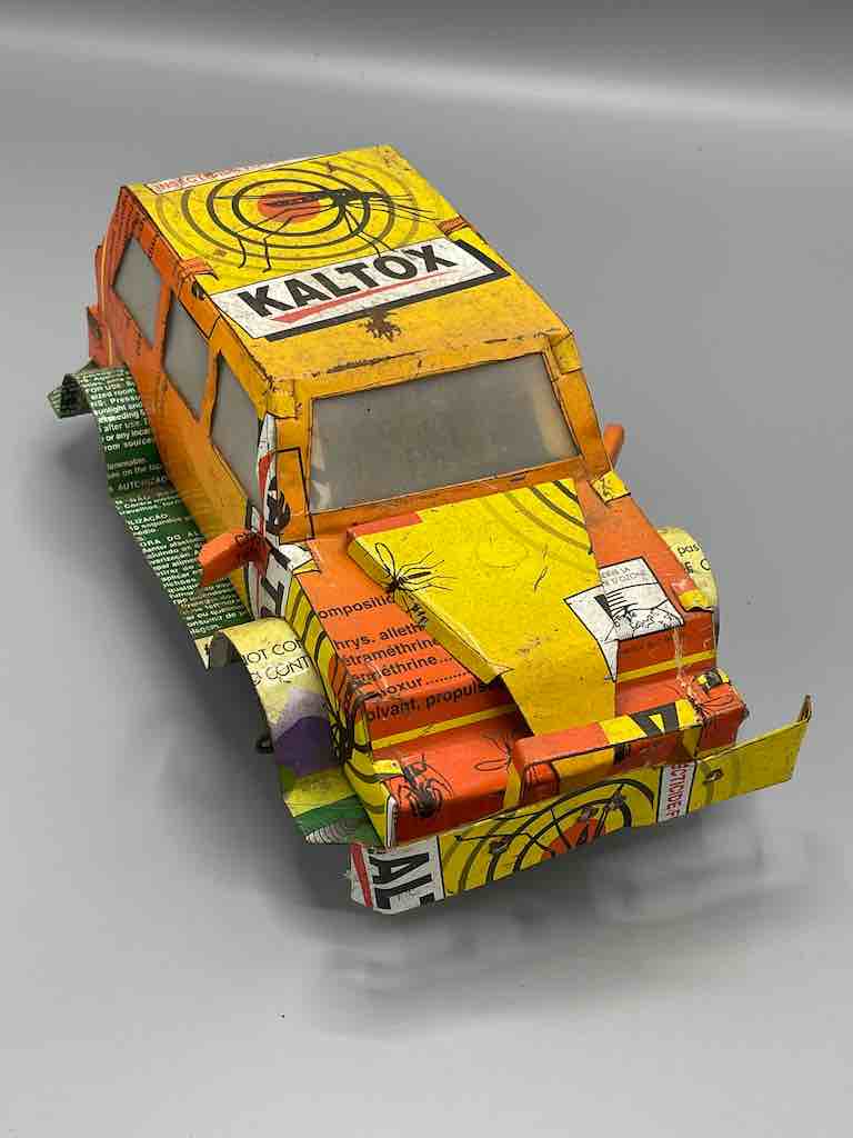 African Recycled Labeled Metal Can Toy Car - Burkina Faso — Niger Bend