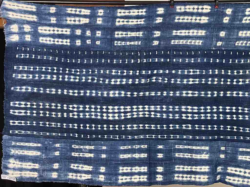 Vintage Mossi Indigo Textile "Wrapper" | 54 x 34" — Niger Bend