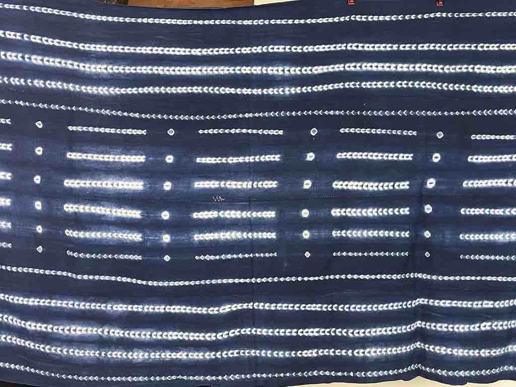 Vintage Mossi Indigo Textile "Wrapper" | 63 x 38" — Niger Bend