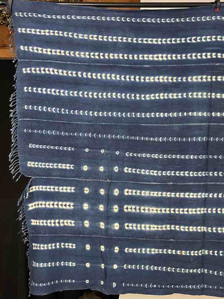 Vintage Mossi Indigo Textile "Wrapper" | 59 x 45" — Niger Bend