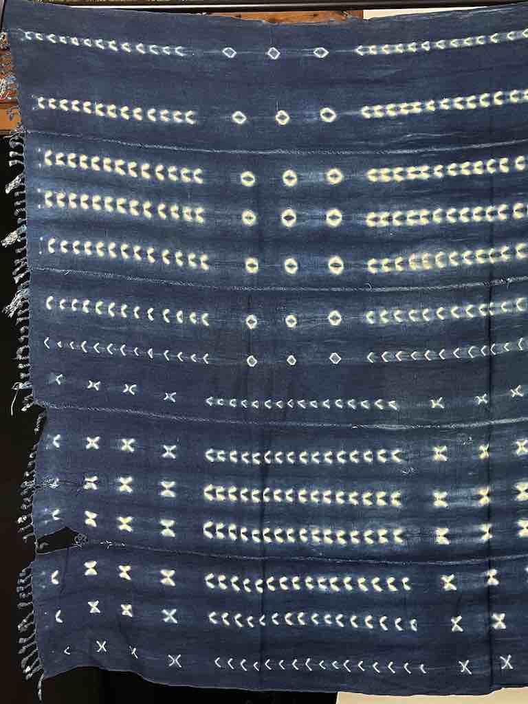 Vintage Mossi Indigo Textile "Wrapper" | 61 x 45" — Niger Bend