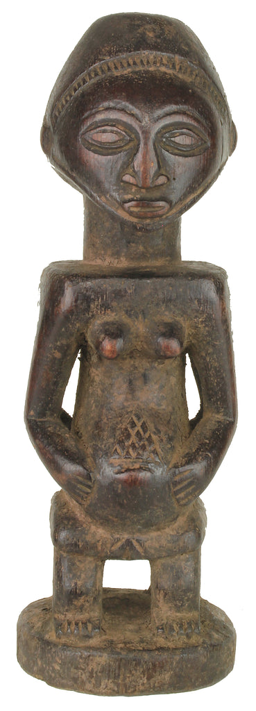 Luba Janus Tribal Power Figure Statue of Congo | 9" — Niger Bend