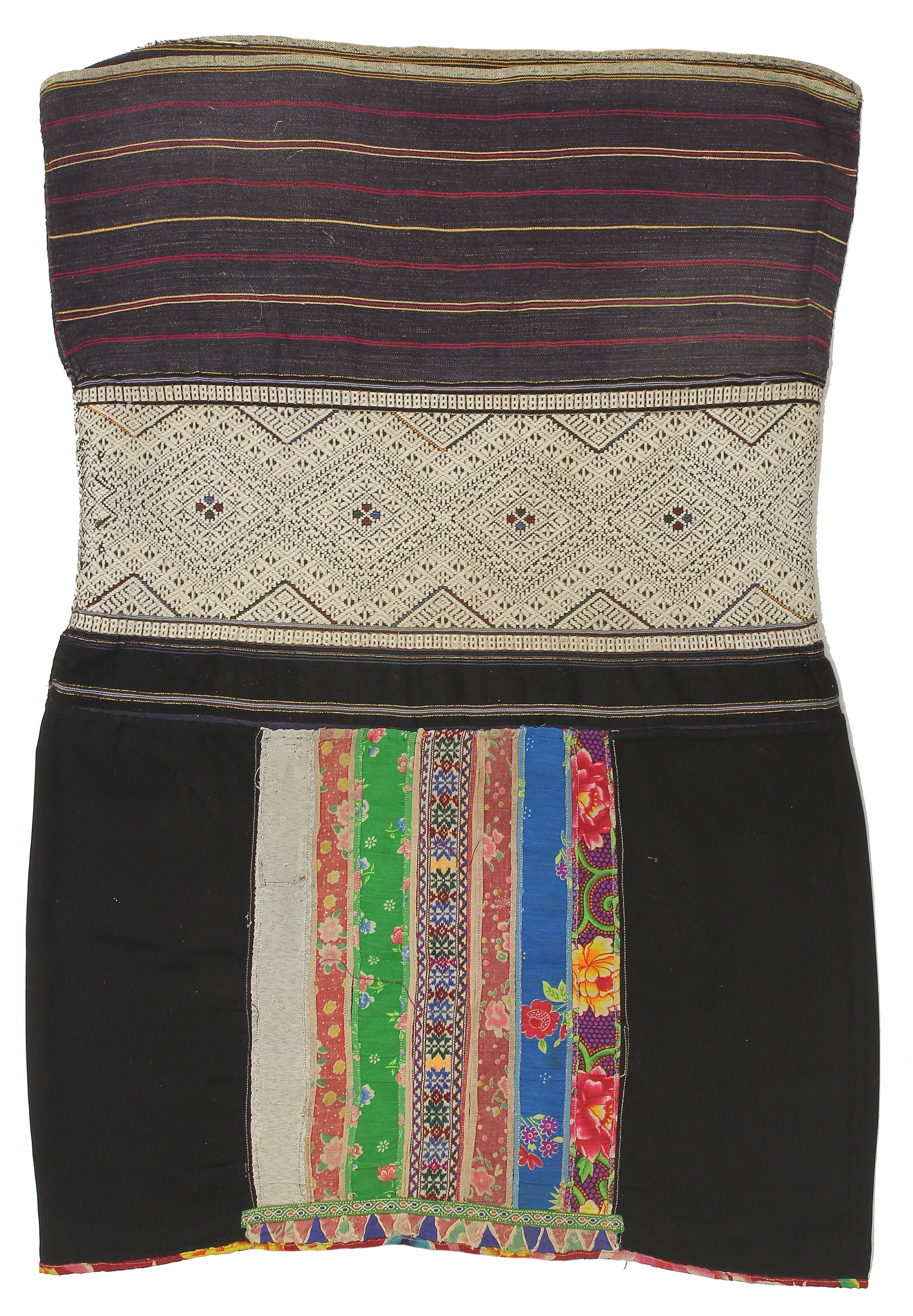 Vintage Ethnic Lu Skirt from Northern Vietnam | 32" x 21" — Niger Bend